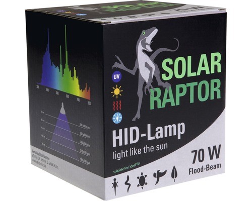 Solar Raptor - HID Flood-Straler 70W UVB - Solar Raptor - Jarathana